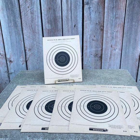 Vintage | Wall Decor | 8official 5yd Small Bore Rifle Target Practice ...